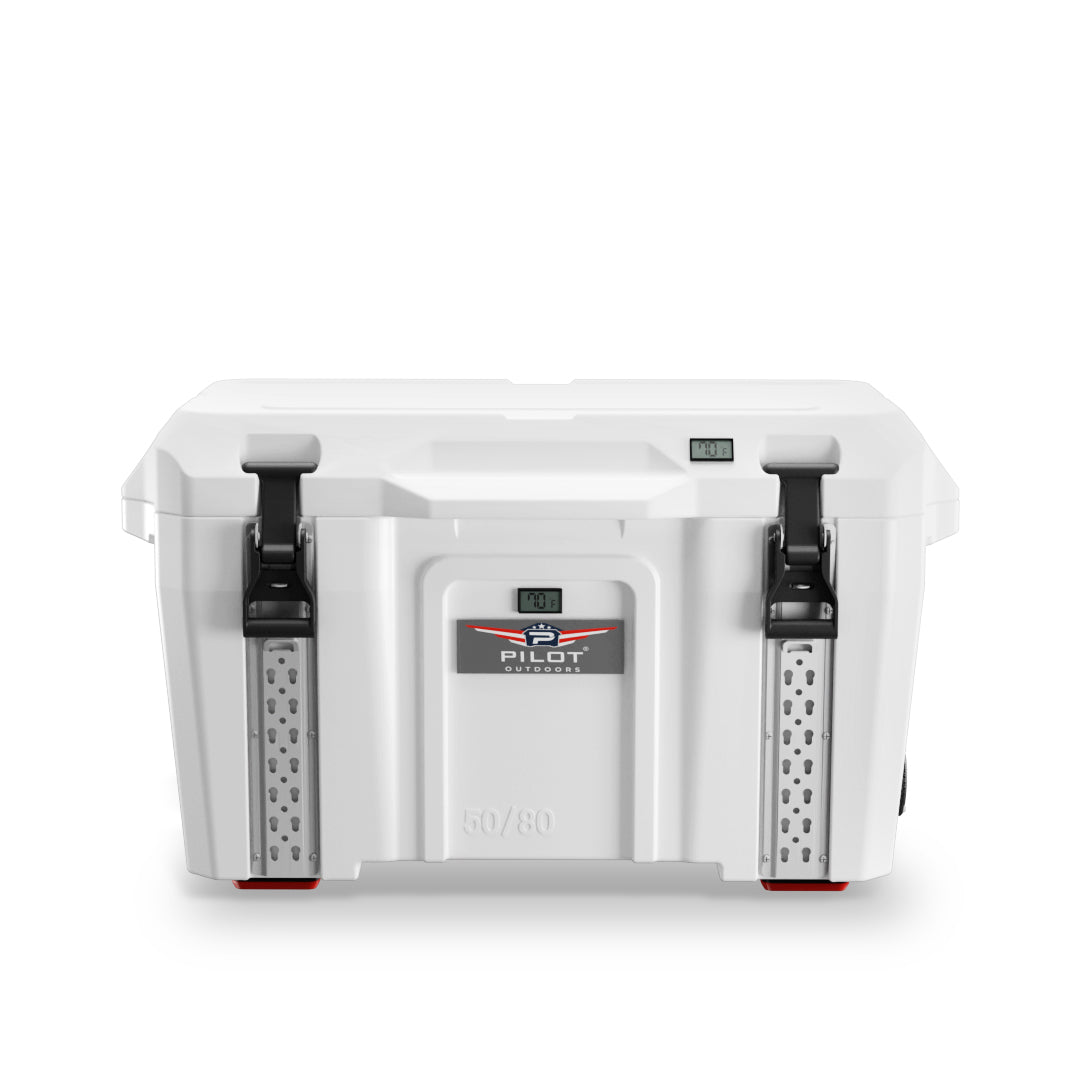 Pilot Outdoors® White Ice Chest Cooler Model 50/80 | Ultimate Cooling ...
